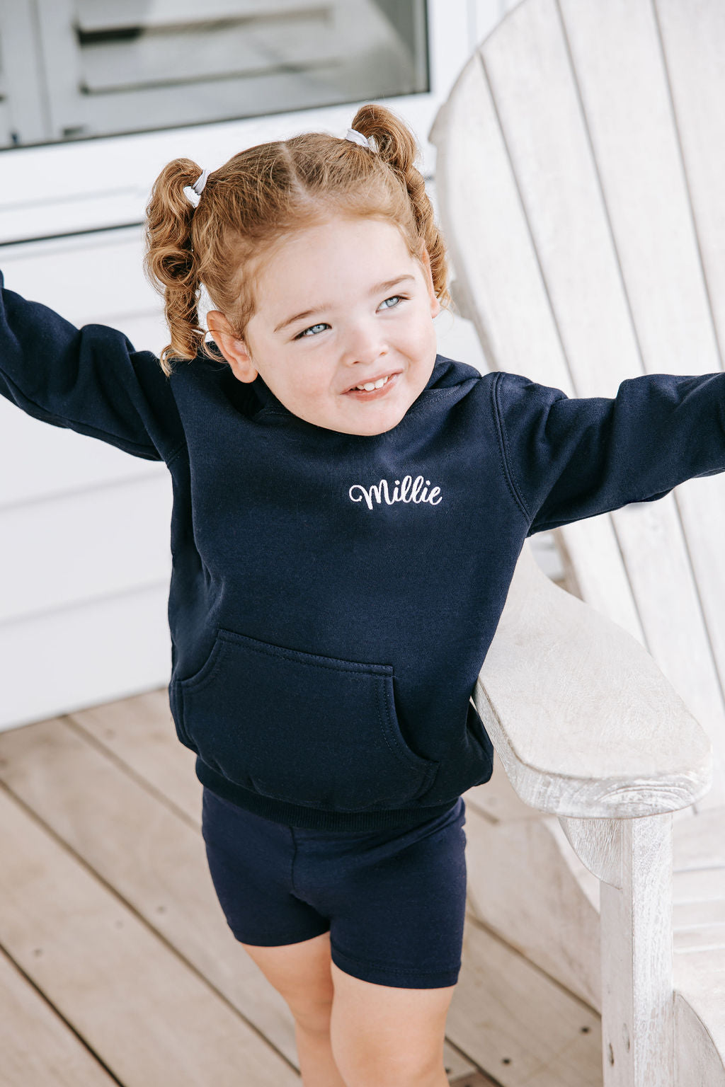 Baby Personalised Hoodie - Navy – The Label House Collection